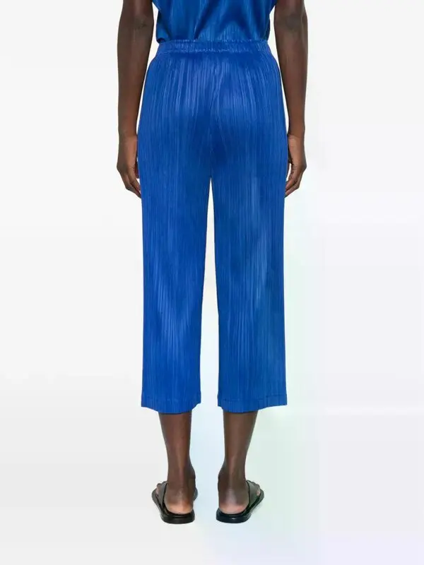Issey Miyake Cropped Pleated Trousers