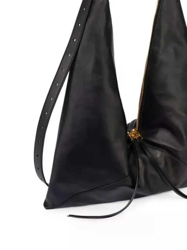 Moschino Triangle Leather Shoulder Bag
