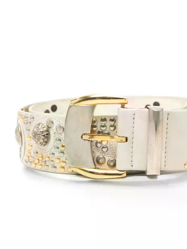 Versace 1990s Studded Belt
