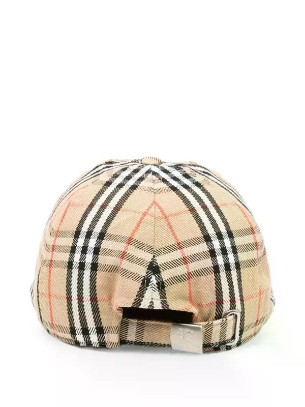 Burberry Check Pattern Baseball Cap