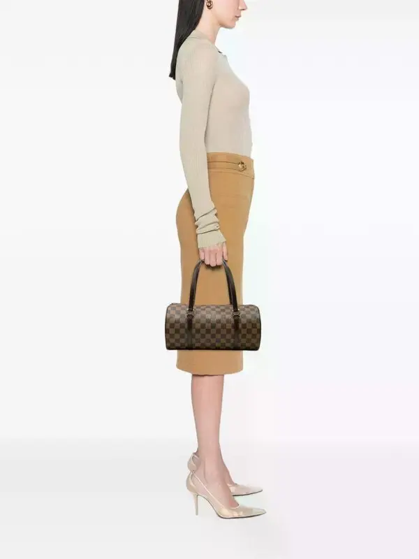 LOUIS VUITTON 2004 Damier Ebene Papillon 30 Handbag