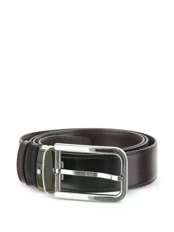 Montblanc Reversible Logo-plaque Belt - Black