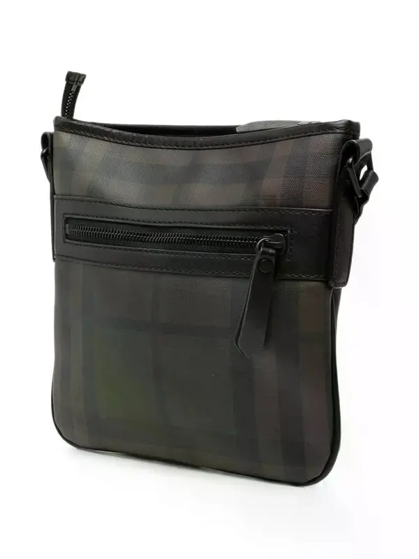 Burberry Smoke Check Coated Canvas Beckley Crossbody Bag