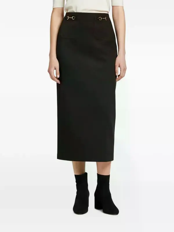 Gucci Midi Skirt With Horsebit Detail