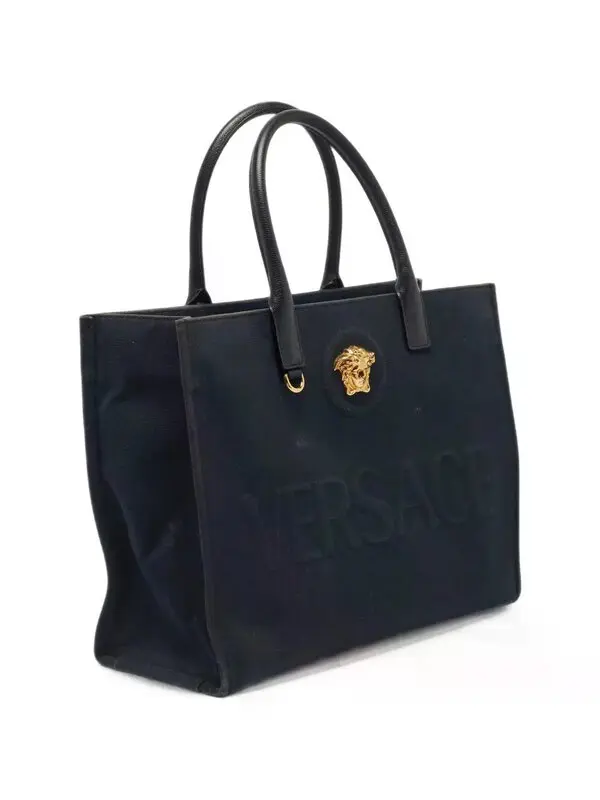Versace La Medusa Embossed Tote Bag
