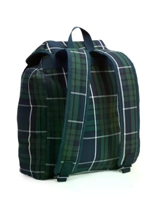 Tommy Hilfiger Check-pattern Logo-patch Backpack