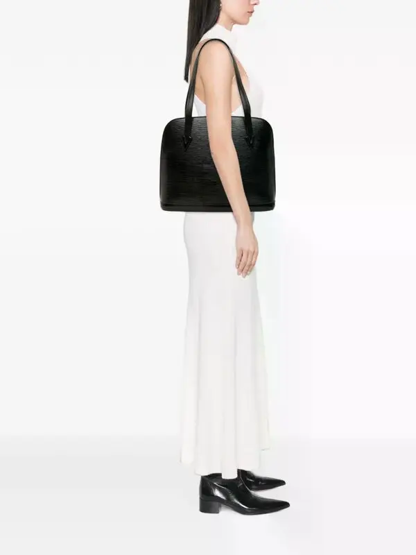 LOUIS VUITTON Epi Lussac Shoulder Bag - Black