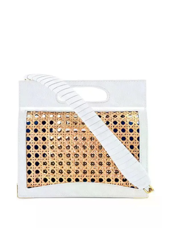 Tyler Ellis Stella Wicker Tote Bag