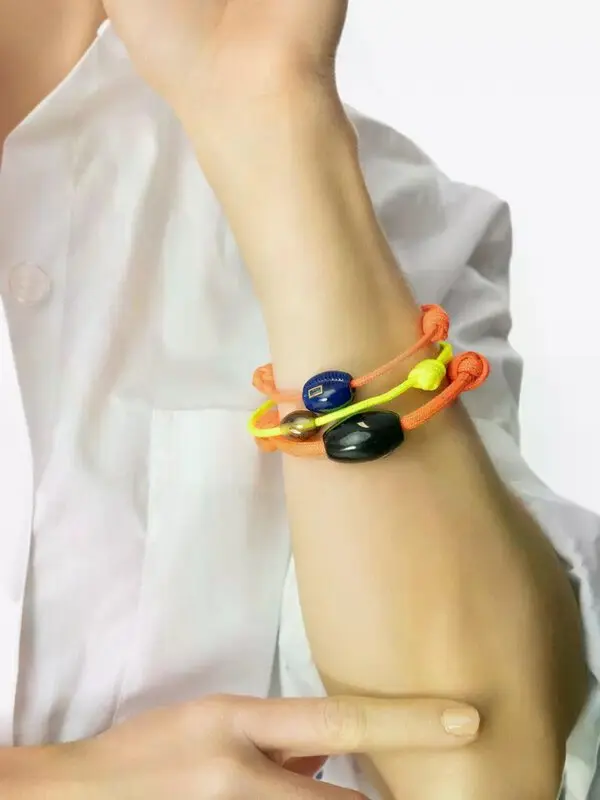 DEZSO Onyx Cowry Bead Bracelet