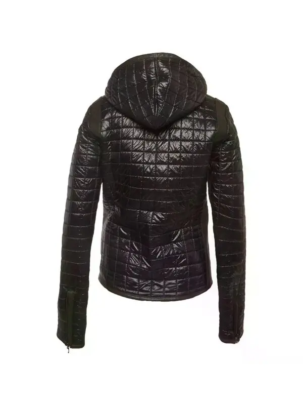 Dolce & Gabbana Quilted Leather Trimmed Hooded Puffer Jacket