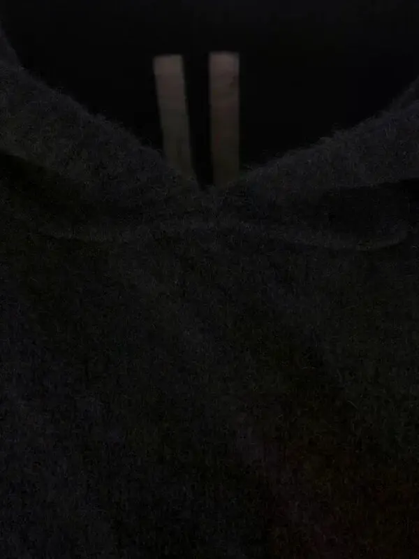 Rick Owens Sleeveless Hooded Knit Sweater