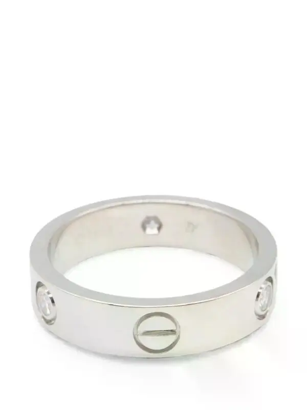 Cartier 18k White Gold Diamond Love Ring