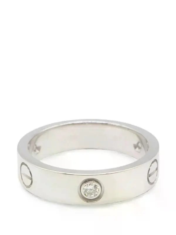Cartier 18k White Gold Diamond Love Ring