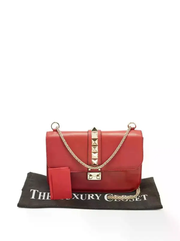 Valentino Garavani Glam Lock Shoulder Bag - Red