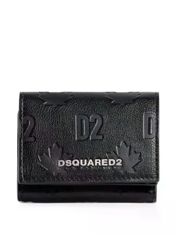Dsquared2 Monogram Trifold Wallet - Black