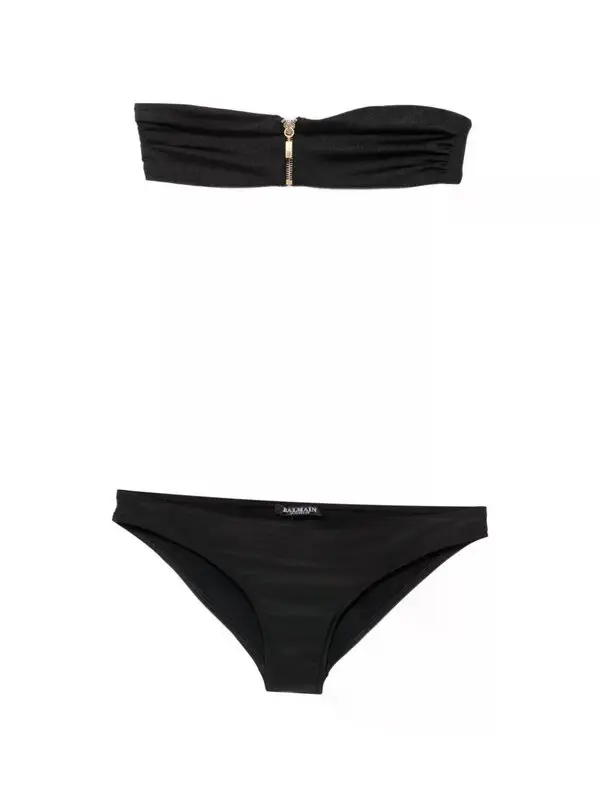 Balmain Zip-fastening Bikini - Black