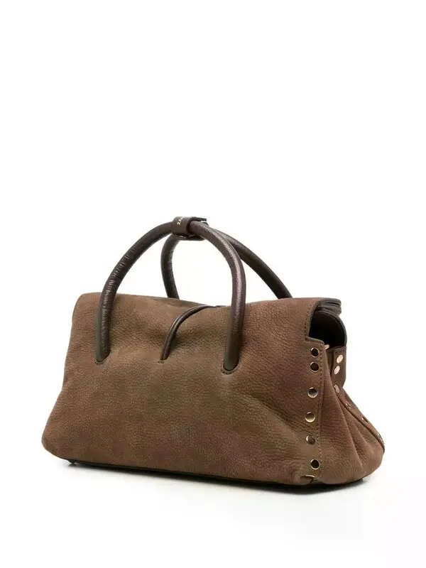 ZANELLATO Baby Dotta Jones Studded Handbag - Brown