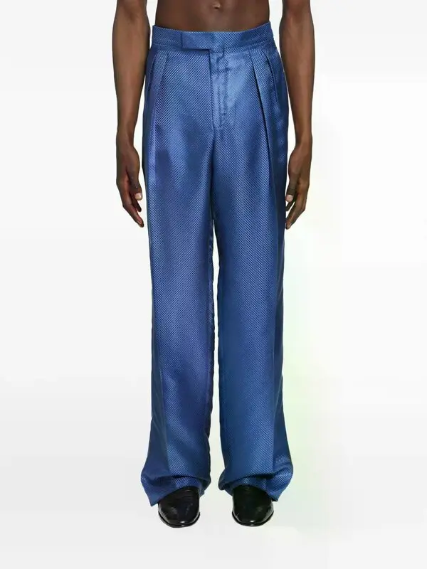 TOM FORD Pleated Silk Trousers