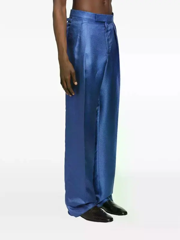TOM FORD Pleated Silk Trousers