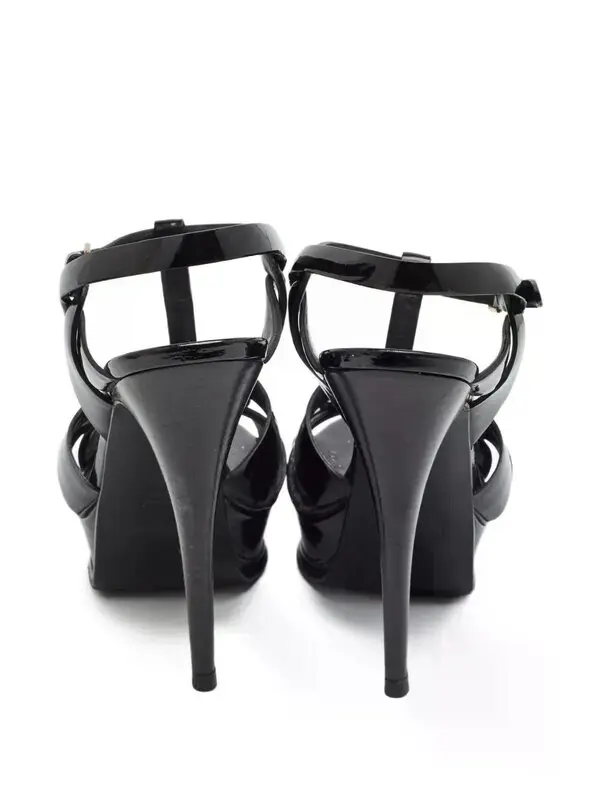Saint Laurent Tribute Platform Sandals - Black