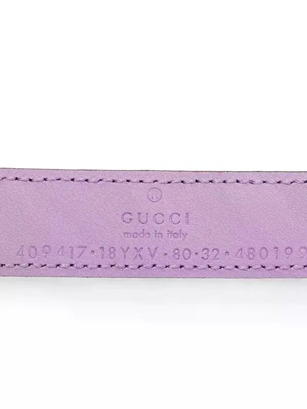 Gucci Gg Marmont Logo-buckle Leather Belt