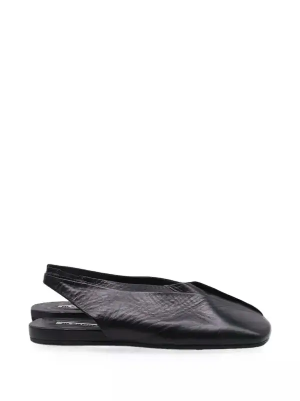 JIL SANDER Square-toe Slingback Ballet Flats