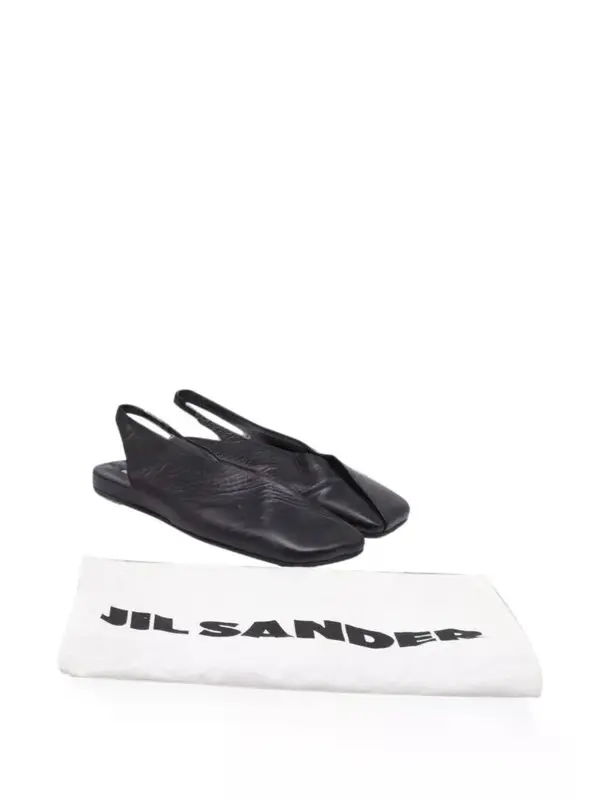 JIL SANDER Square-toe Slingback Ballet Flats