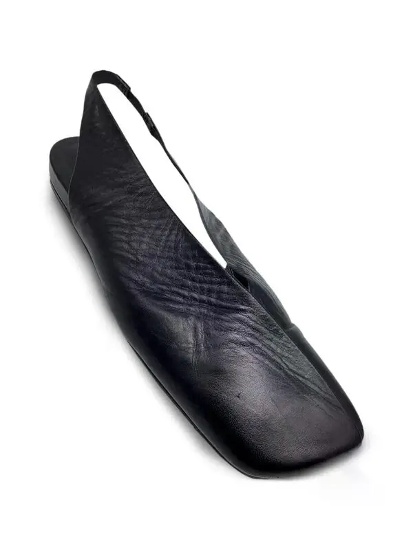 JIL SANDER Square-toe Slingback Ballet Flats
