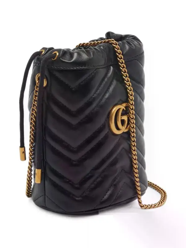 Gucci Matelassé Gg Marmont Bucket Bag