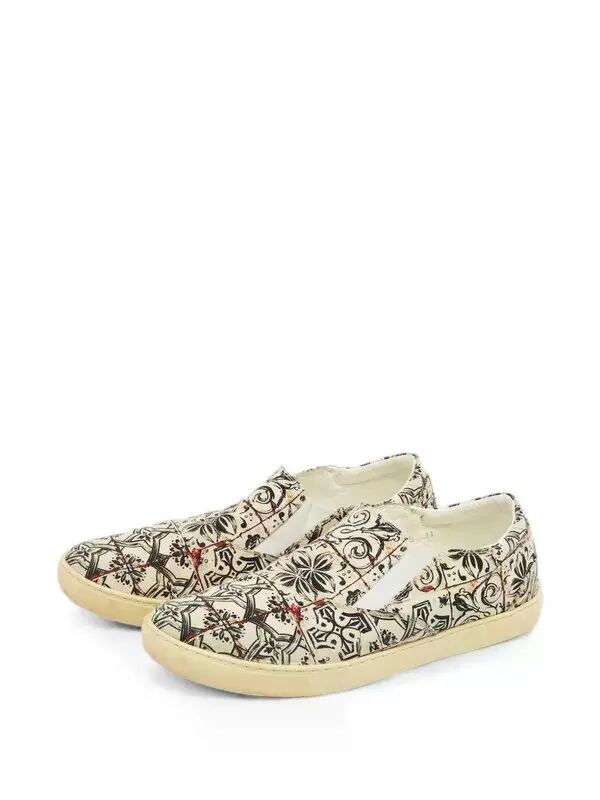 Dolce & Gabbana Majolica Slip-on Sneakers