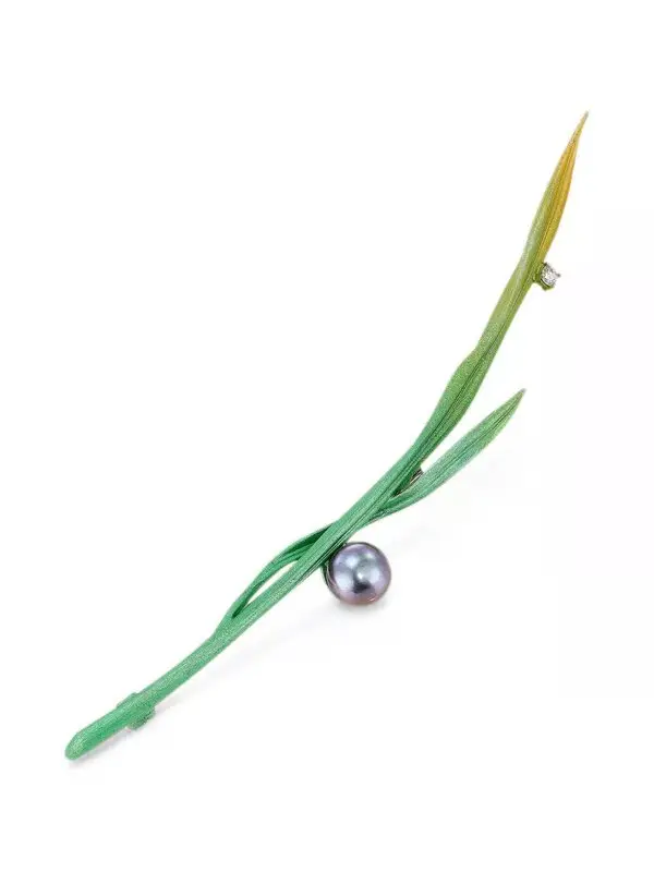 ANABELA CHAN Pearl Blades Of Grass Brooch