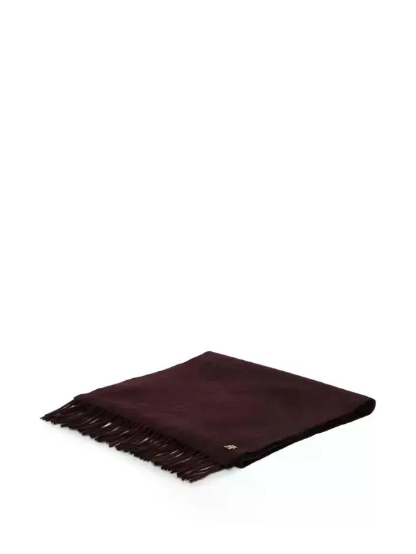 Tommy Hilfiger Fringed Logo-plaque Scarf