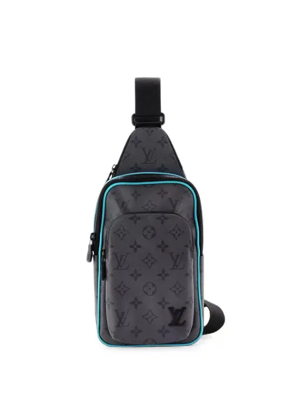 LOUIS VUITTON Avenue Sling Bag Nm Reverse Monogram Eclipse Canvas Backpack