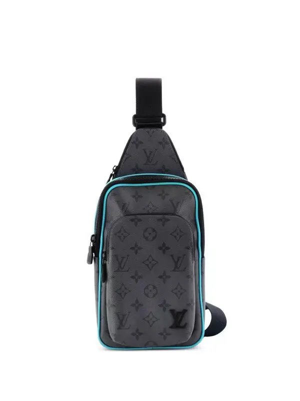 LOUIS VUITTON Avenue Sling Bag Nm Reverse Monogram Eclipse Canvas Backpack - Black