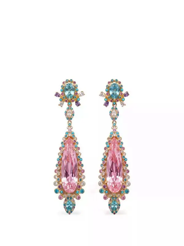 ANABELA CHAN Blush Tigerlily Multi-stones Earrings