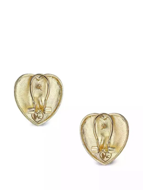 ANABELA CHAN Lab-grown Amber Heart-shape Stud Earrings