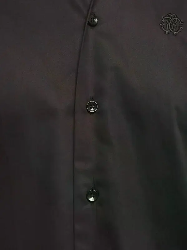 Roberto Cavalli Logo-embroidered Button-down Shirt