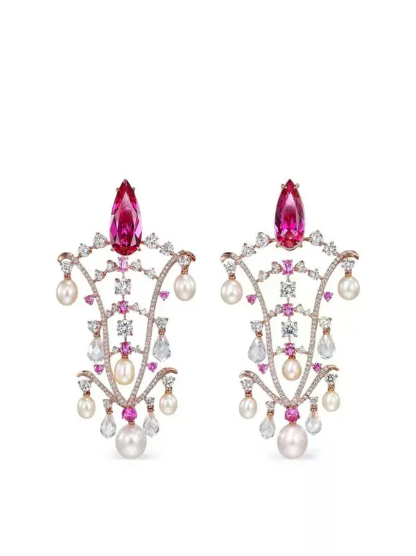 ANABELA CHAN Supernova Pearl And Diamond Earrings