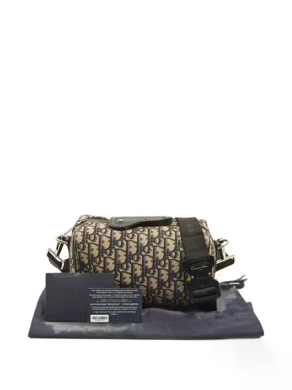 Dior 22 Lingot Oblique-canvas Messenger Bag