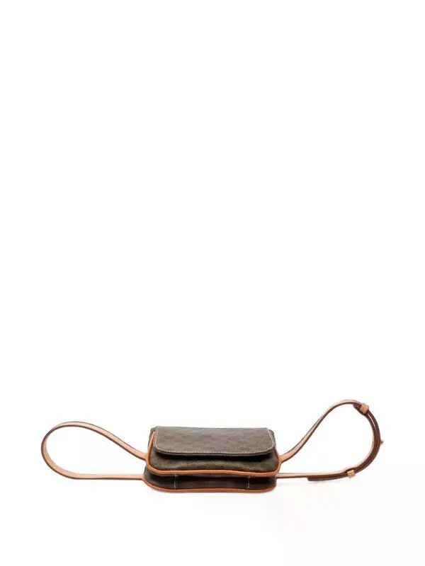 Celine Macadam Coated Canvas Belt Bag - Brown