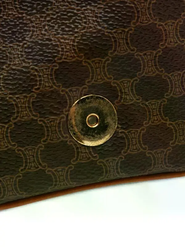 Celine Macadam Coated Canvas Belt Bag - Brown