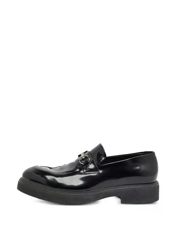 FERRAGAMO Fiorello Gancini Loafers In Patent Leather