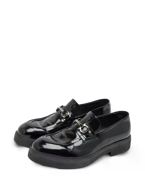FERRAGAMO Fiorello Gancini Loafers In Patent Leather