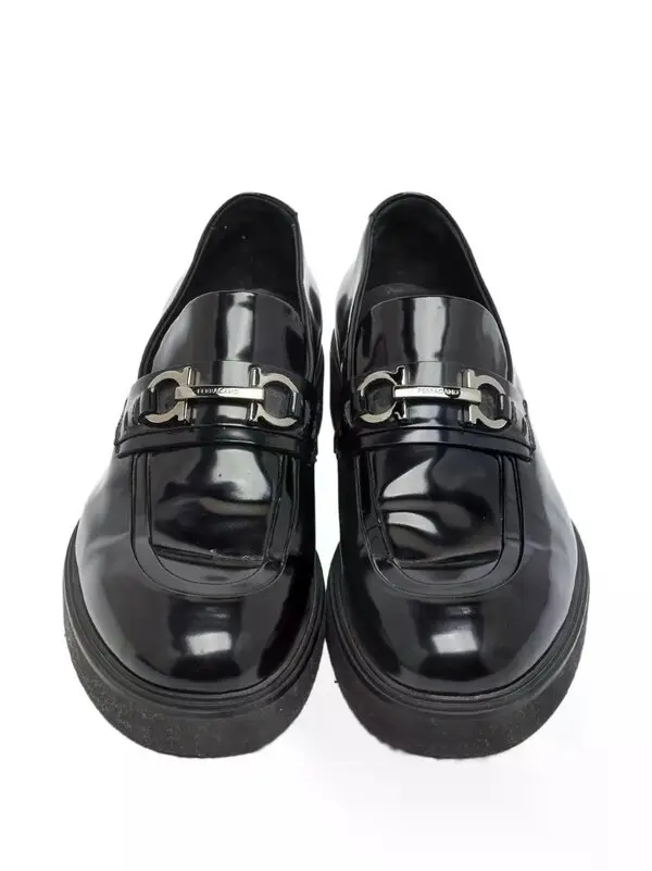 FERRAGAMO Fiorello Gancini Loafers In Patent Leather