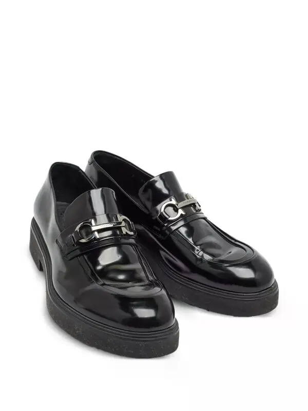 FERRAGAMO Fiorello Gancini Loafers In Patent Leather