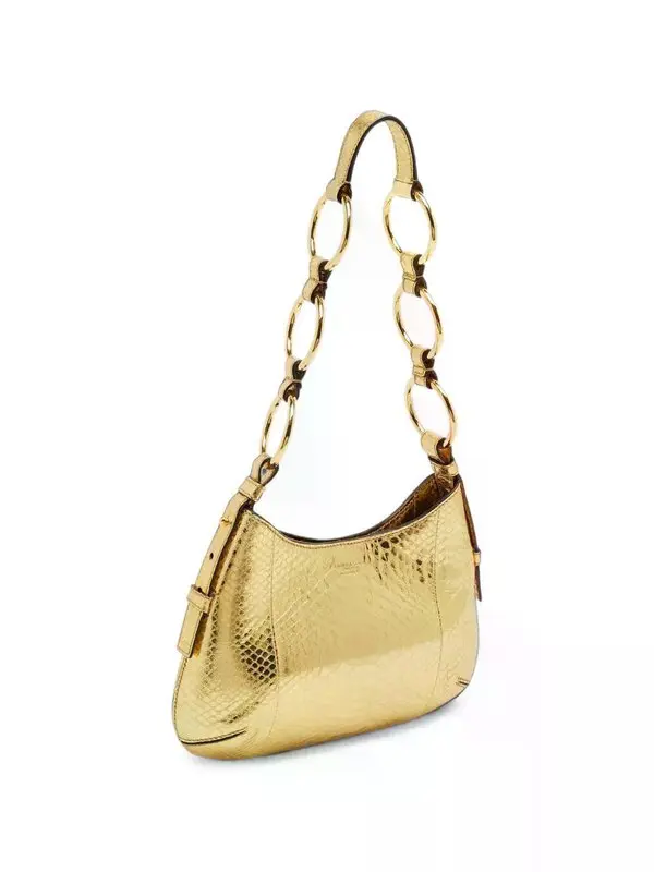 Michael Kors Bardot Python-embossed Shoulder Bag