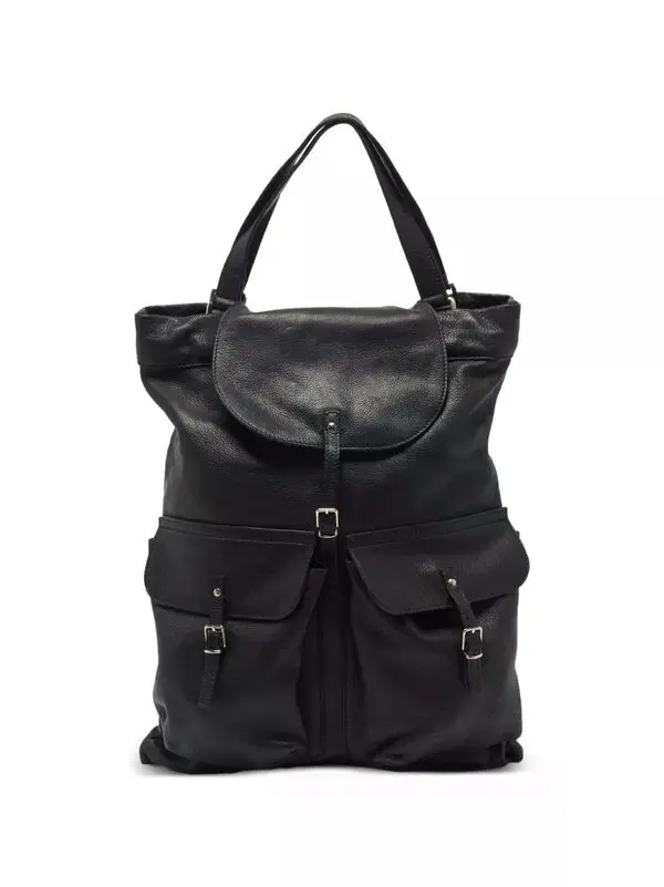 Saint Laurent Buckle-detail Backpack - Black