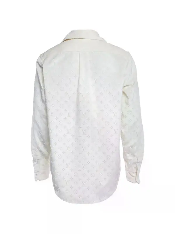 LOUIS VUITTON Monogram Embossed Velvet Shirt