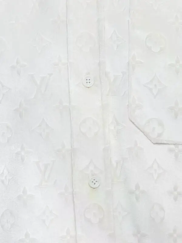LOUIS VUITTON Monogram Embossed Velvet Shirt