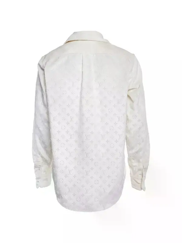 LOUIS VUITTON Monogram Embossed Velvet Shirt
